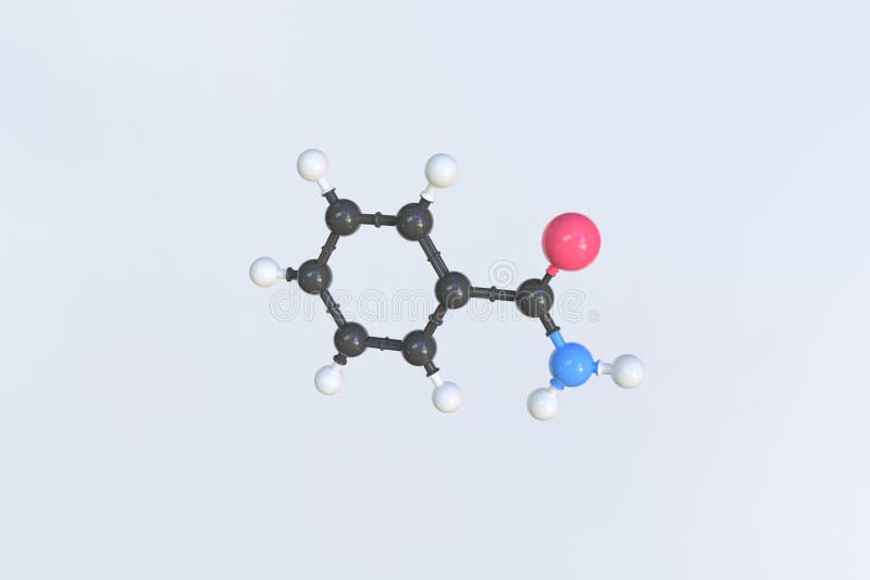 Benzamide Molecule, Molecular Structures, Amide Derivative, 3d Model ...