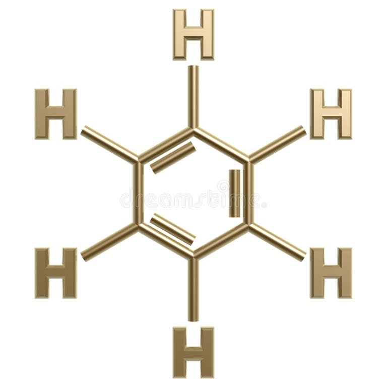 Benzene Molecular Structure White Background Stock Illustrations – 332 ...