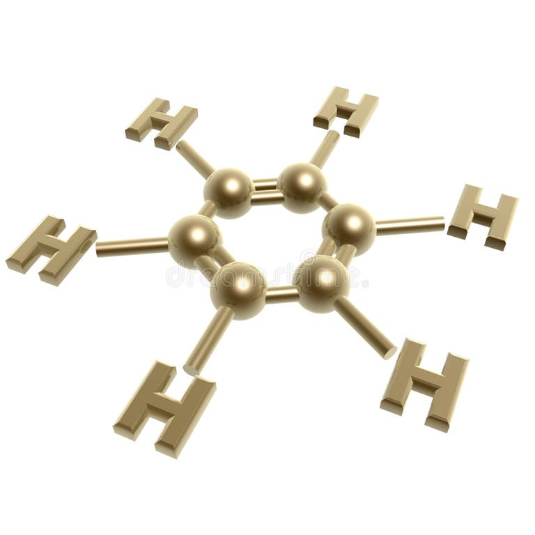 Benzene Molecular Structure White Background Stock Illustrations – 332 ...