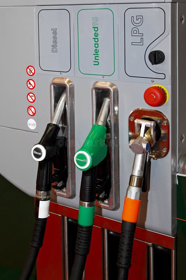 Benzine en gas stock foto. Image of brandstof, pomp, post - 20025078
