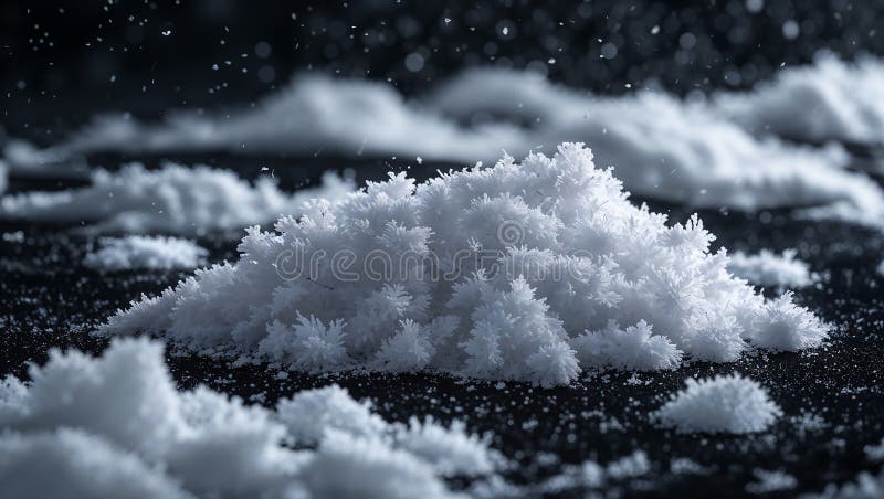 Benzoic Acid Crystallizing, Growing and Forming Dendritic Structures ...