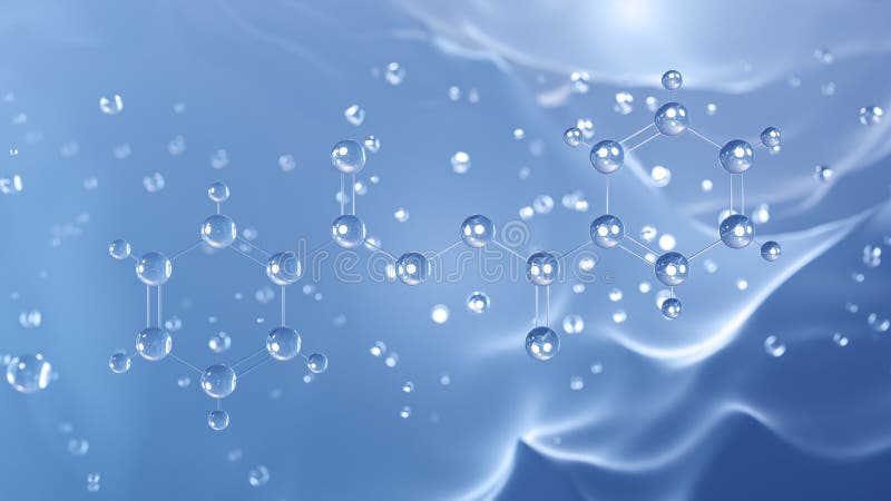 Hydrogen Peroxide Molecular Structure, 3d Model Molecule, Oxidizer ...