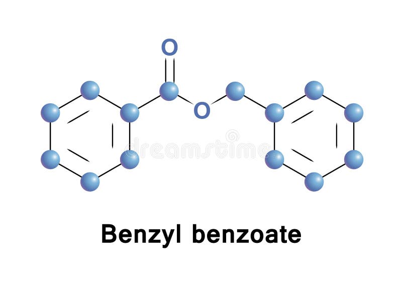 Benzyl Benzoate is Een Medicijn Vector Illustratie - Illustration of ...