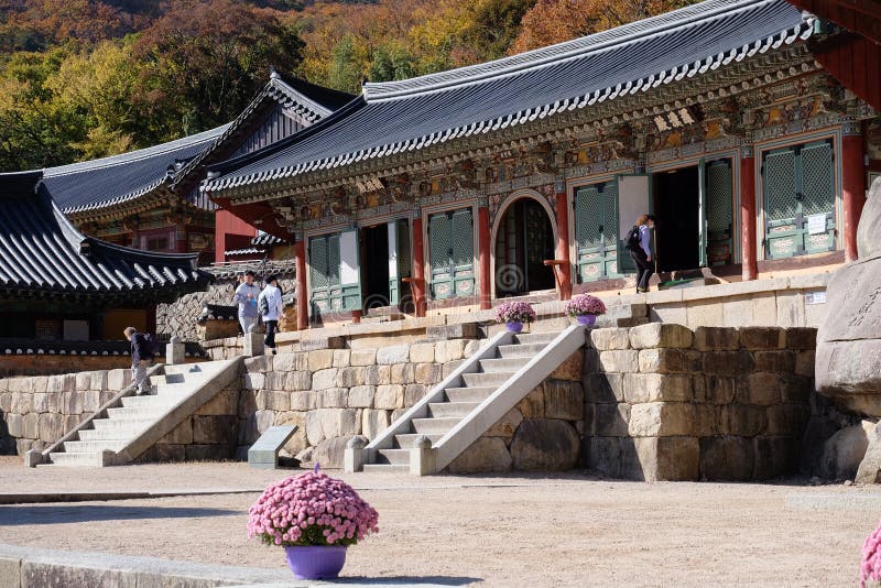 Beomeosa, Beautiful Temple in Busan Editorial Stock Photo - Image of ...