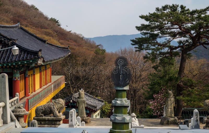Beomeosa temple stock photo. Image of buddhism, pavilion - 152193810