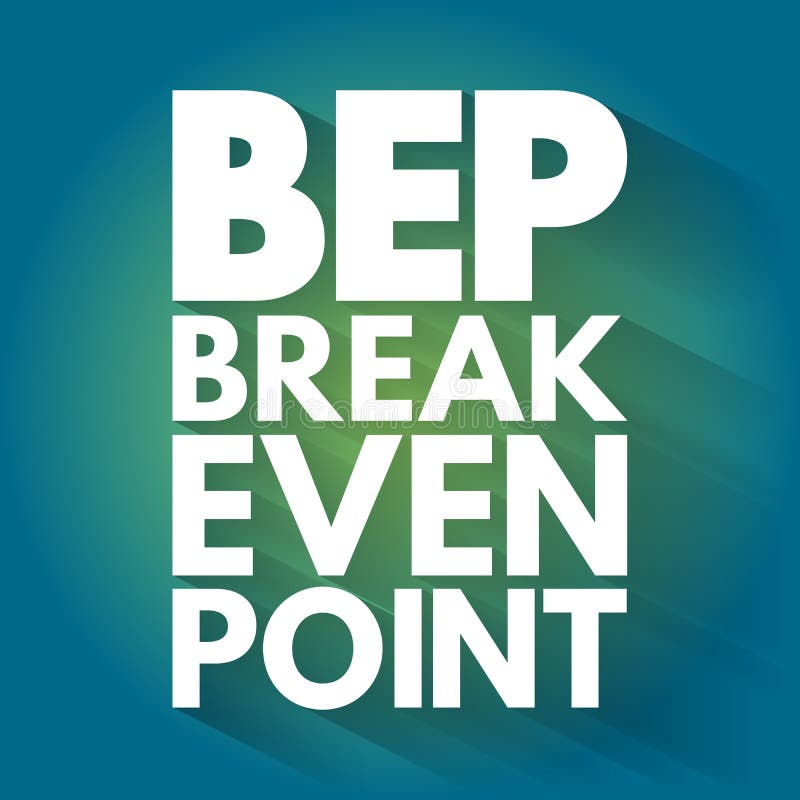 Break Even Point Bep Stock Illustrations – 42 Break Even Point Bep ...