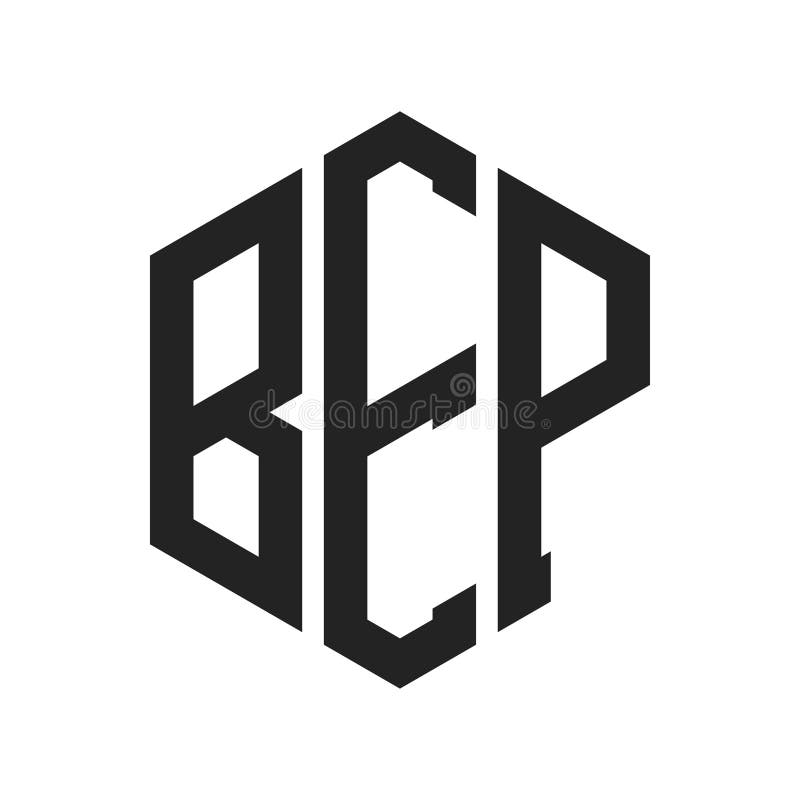 BEP Logo Design. Initial Letter BEP Monogram Logo Using Hexagon Shape ...