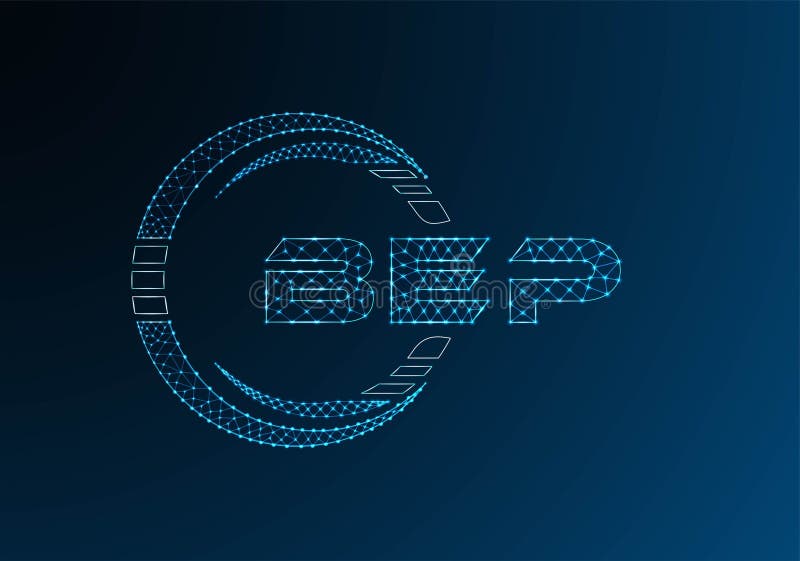 BEP Low Poly Letter Logo Vector Design. BEP Stock Illustration ...
