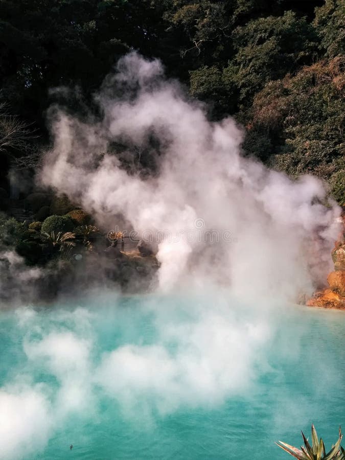 Beppu Hot Spring stock image. Image of travel, bush, temperature - 55845487