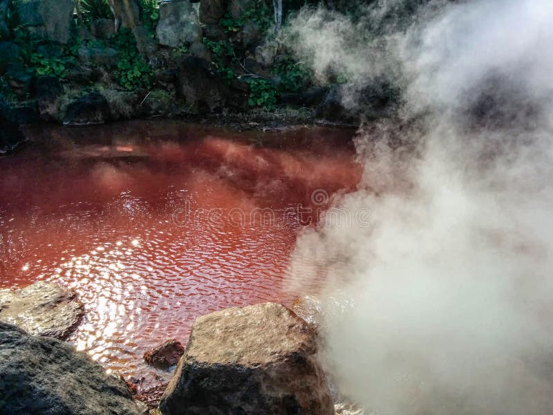 Beppu Hot Spring stock image. Image of turquoise, travel - 55845491