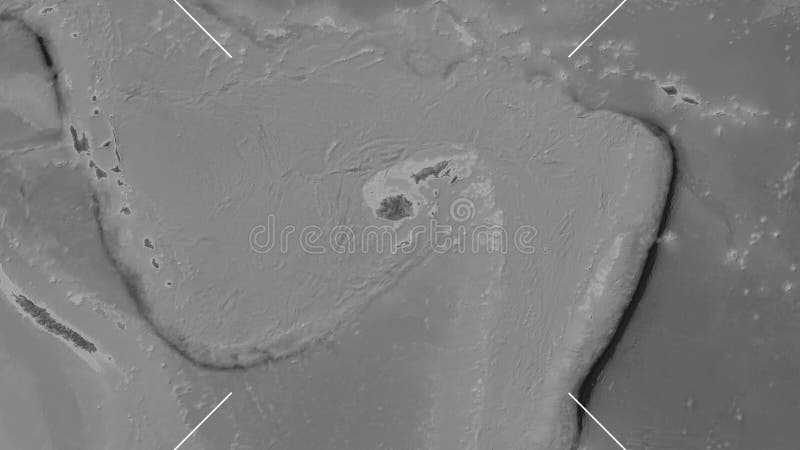 Beqa Island in the South Pacific Ocean. Bilevel Map. Slide Stock Video ...