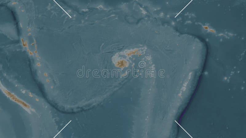 Beqa Island in the South Pacific Ocean. Sepia Map. Slide Stock Video ...