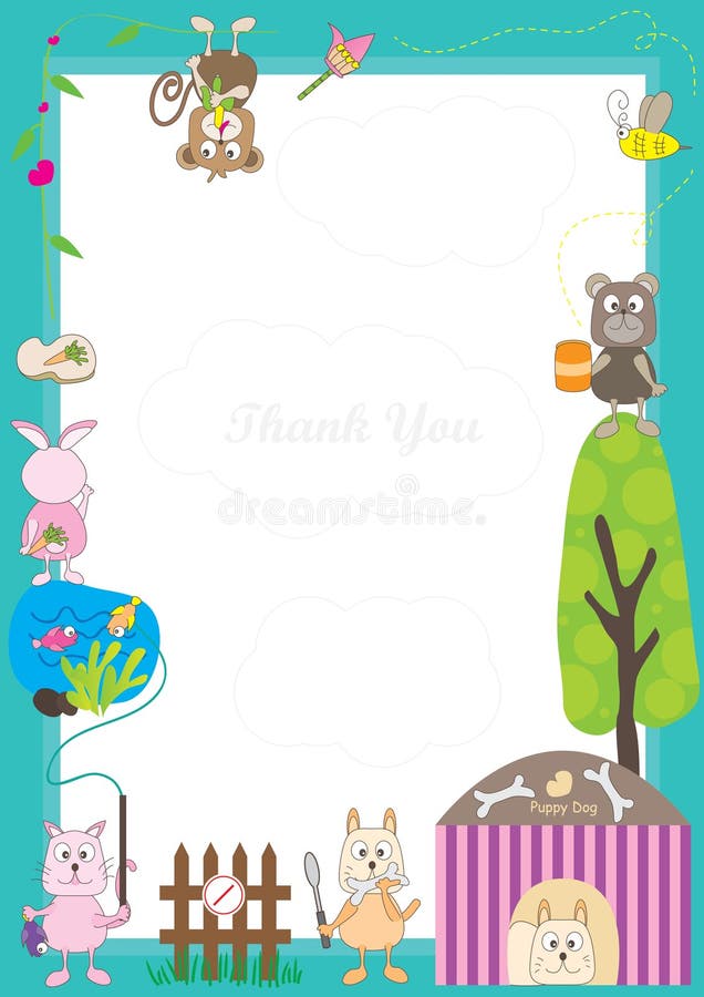 Blygt tack för katt vektor illustrationer. Illustration av ungar - 53756408