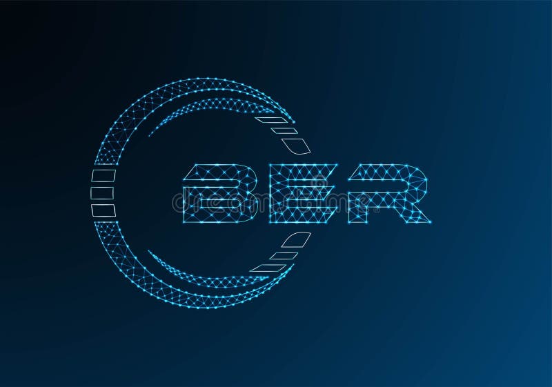 BER Low Poly Letter Logo Vector Design. BER Stock Illustration ...