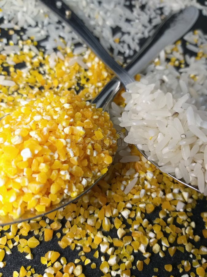 Beras putih jagung kuning stock image. Image of plant - 192393881