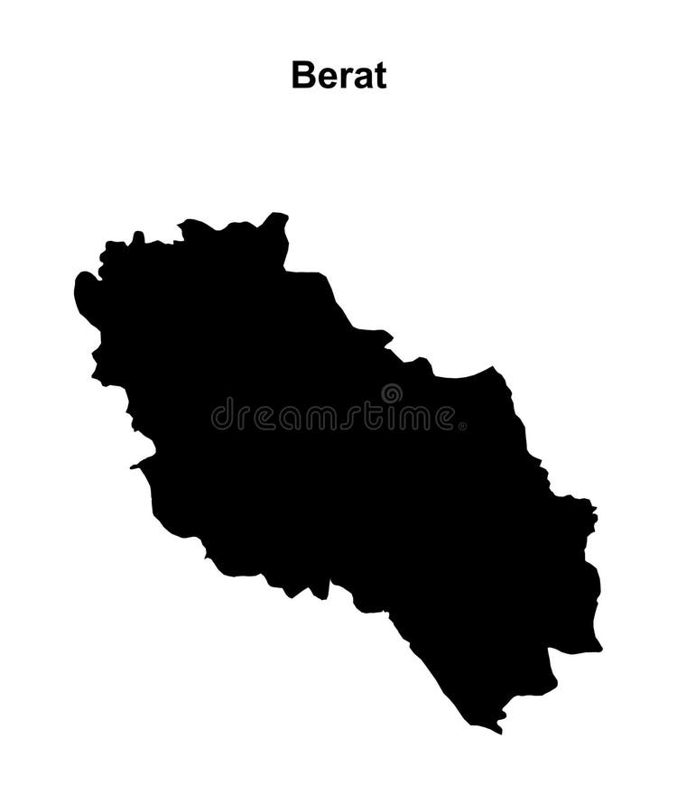 Berat outline map stock vector. Illustration of detailed - 360324081