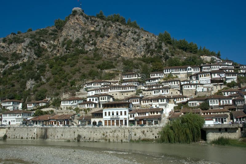 Old Town Berati, Windows In Berat - Also Called City Of A Thousand ...