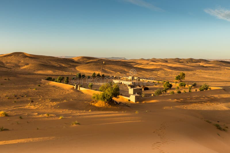 Berber Hut in the Sahara Desert. Stock Photo - Image of standing, wall ...