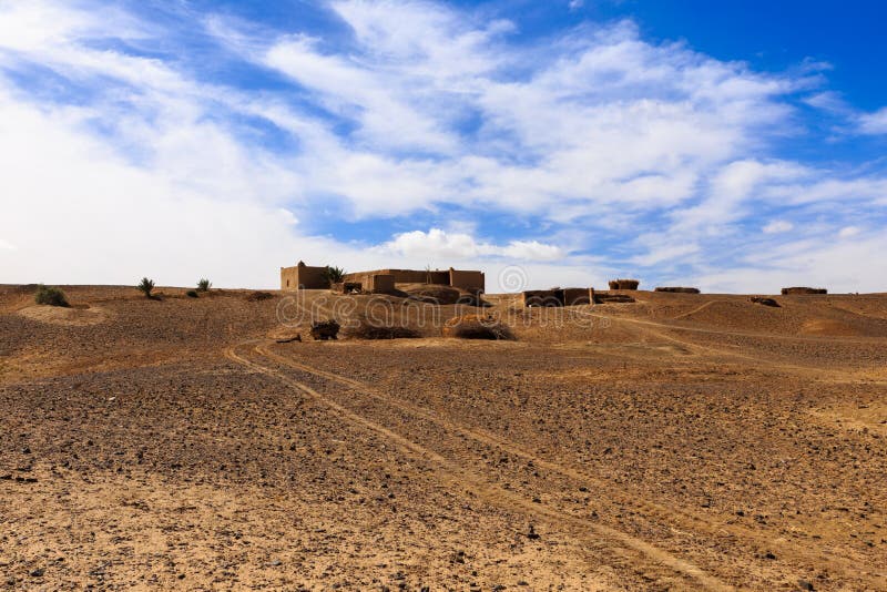 Berber Hut in the Sahara Desert. Stock Photo - Image of standing, wall ...