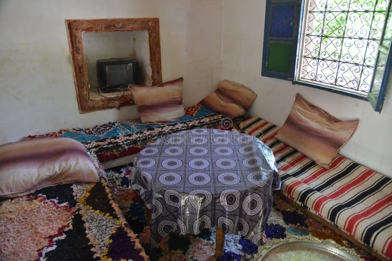 Within a Berber-house Morocco Stock Photo - Image of weaving, house ...