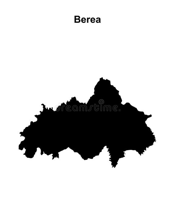 Berea outline map stock vector. Illustration of outline - 360474094