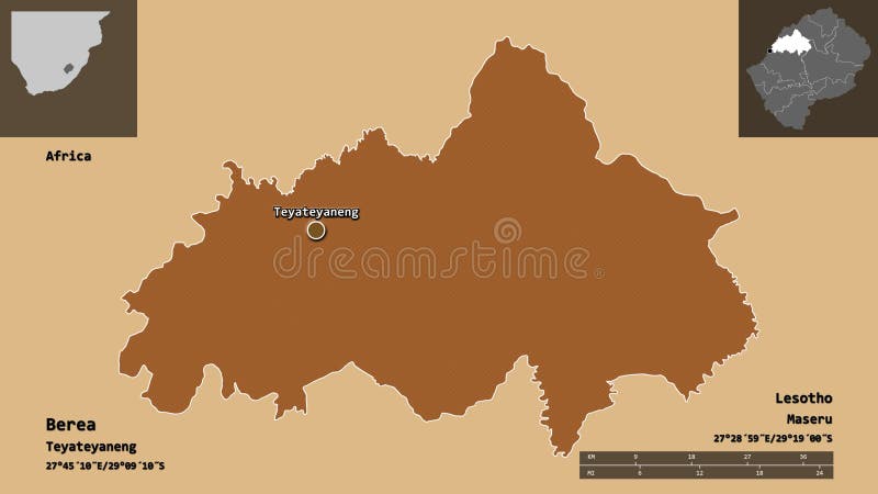 Berea, District of Lesotho,. Previews. Pattern Stock Illustration ...