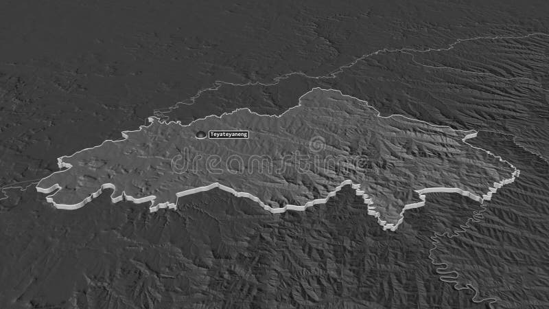 Berea, Lesotho - Extruded with Capital. Bilevel Stock Illustration ...