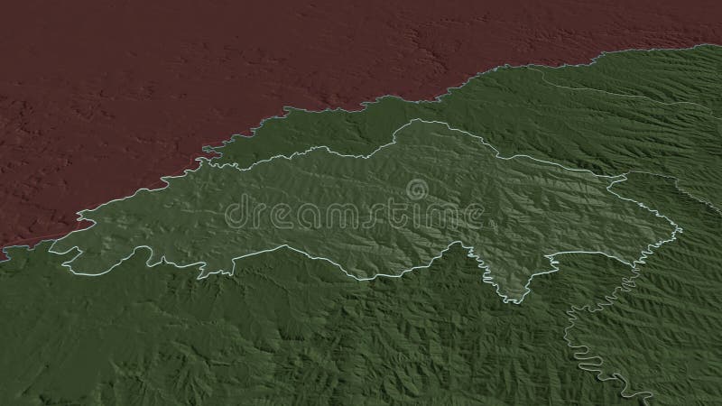 Berea, Lesotho - Outlined. Administrative Stock Illustration ...