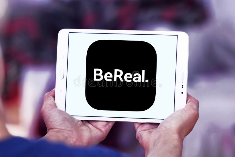 BeReal social media app editorial stock image. Image of macro - 301580799