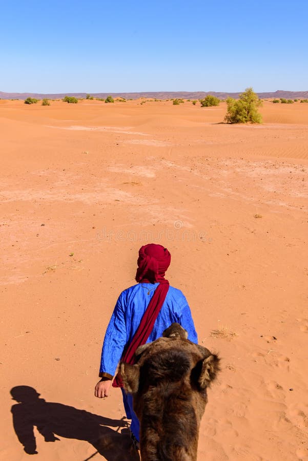 Bereber in the Desert of Sahara in Morocco. Stock Image - Image of 2470 ...