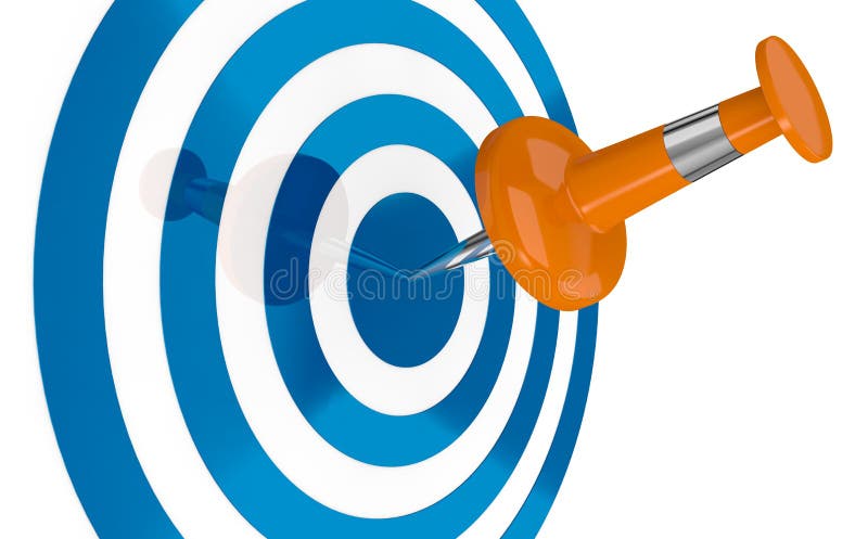 Bereik een doel stock illustratie. Illustration of achtergrond - 25461696