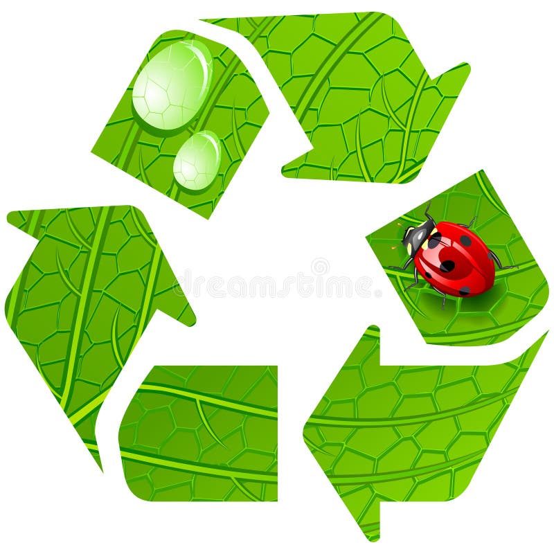 Recycling-Zeichen Und Abfall Piktogramm Clipart Vektor Abbildung ...