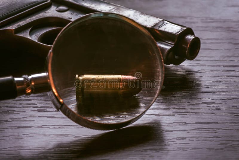 Beretta Pistol with 9mm Caliber Bullet Stock Photo - Image of caliber ...