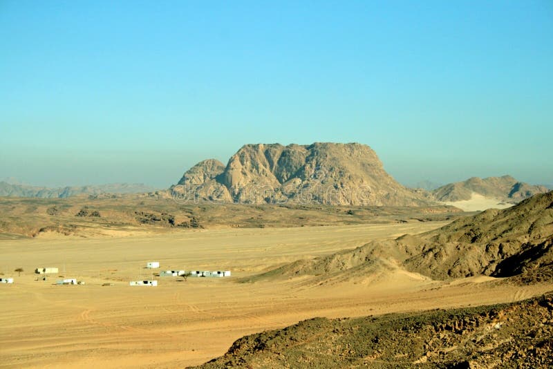 Landschap Van De Westelijke Woestijn De Sahara, Egypte Stock Foto ...