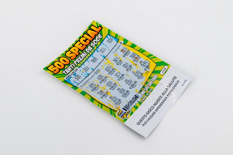 Italian scratch card editorial photo. Image of games - 269759821