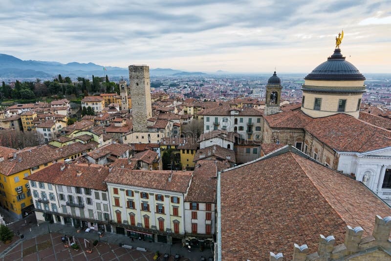 Bergamo, Italy editorial stock image. Image of view - 107510904