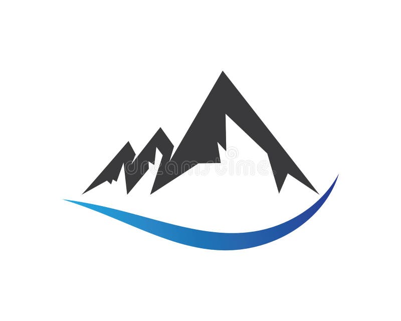 Berge Logo Template vektor abbildung. Illustration von expedition ...