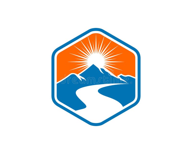 Berge Logo Template Vector stock abbildung. Illustration von firma ...
