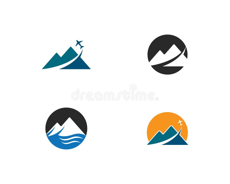Berge Logo Template vektor abbildung. Illustration von auszug - 121984087