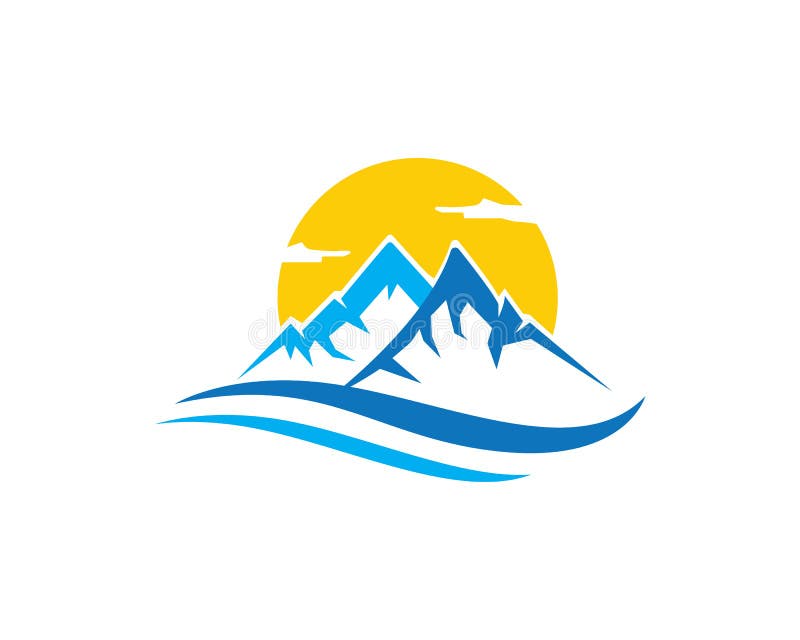 Bergen Logo Template vector illustratie. Illustration of exploratie ...