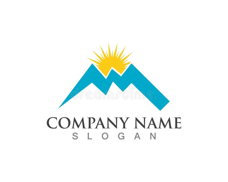 Bergen Logo Template vector illustratie. Illustratie bestaande uit ...