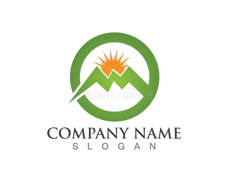 Bergen Logo Template vector illustratie. Illustration of samenvatting ...