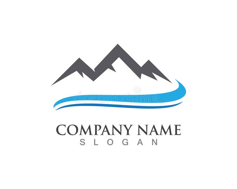 Bergen Logo Template vector illustratie. Illustration of kamp - 117984463