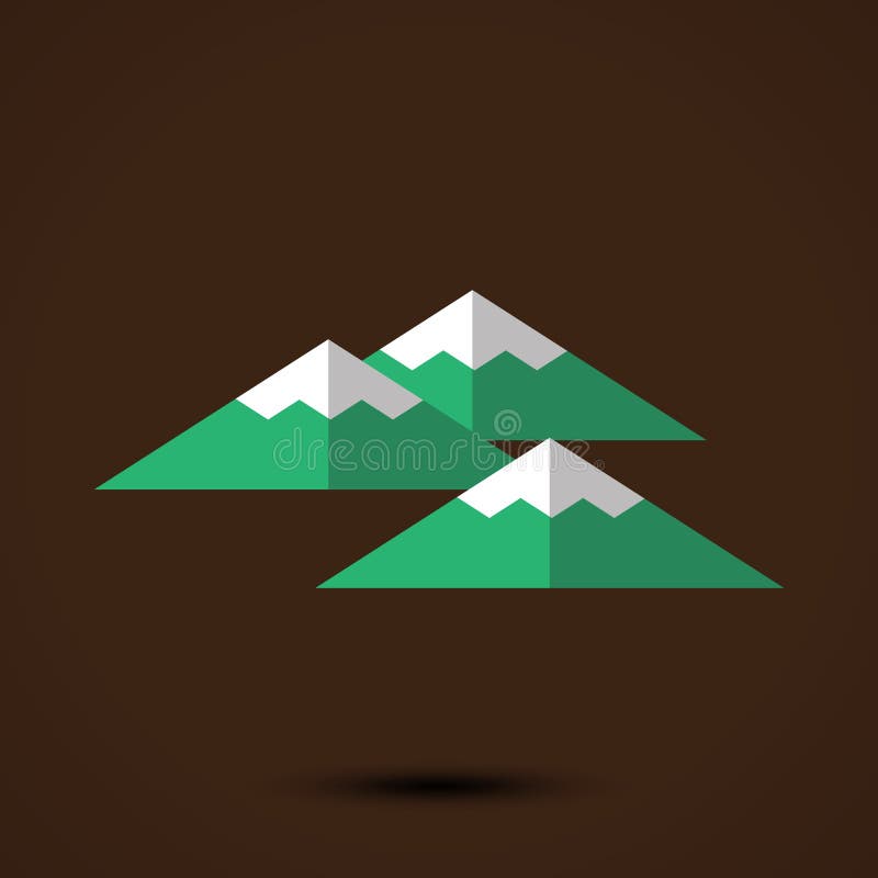 Bergen Logo Template vector illustratie. Illustration of rots - 97925809