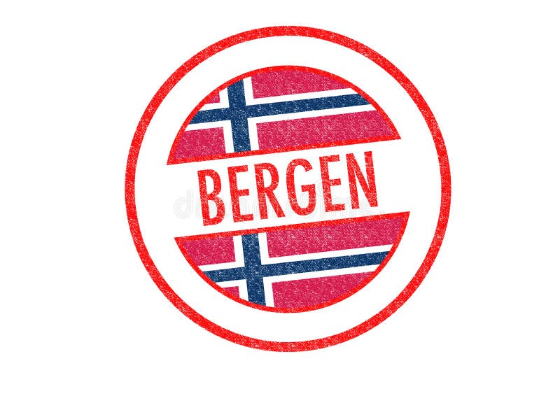 Bergen Europe European City Name Love Heart Tourism Logo Icon De Stock ...