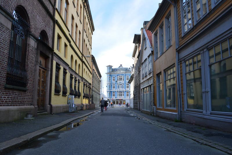 Bergen editorial stock image. Image of downtown, norwegian - 76136769