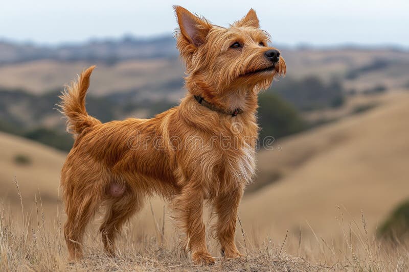 A Berger Picard Dog Standing in a Field, Rugged and Alert, Natural ...