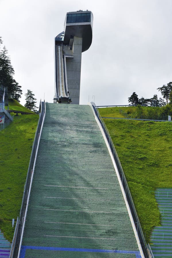 Ski Jumping Ramp editorial stock photo. Image of sunshine - 45655538