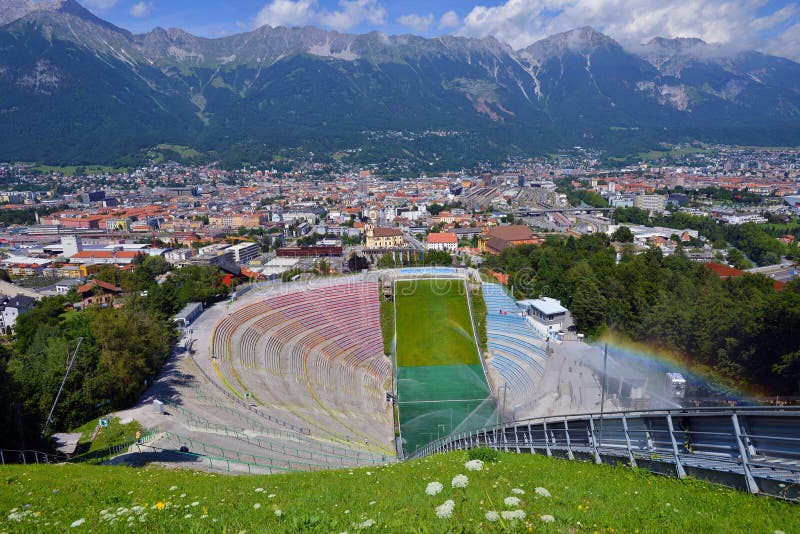 Bergisel Ski Jump, Innsbruck, Austria Editorial Image - Image of sport ...
