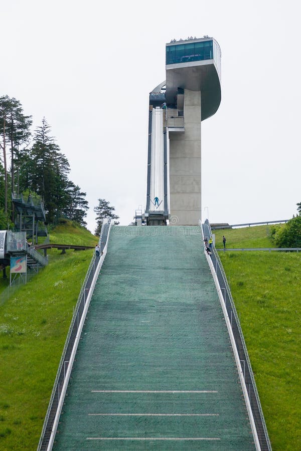 INNSBRUCK, AUSTRIA - MAY 20, 2018: Bergisel Ski Jumping View, Innsbruck ...